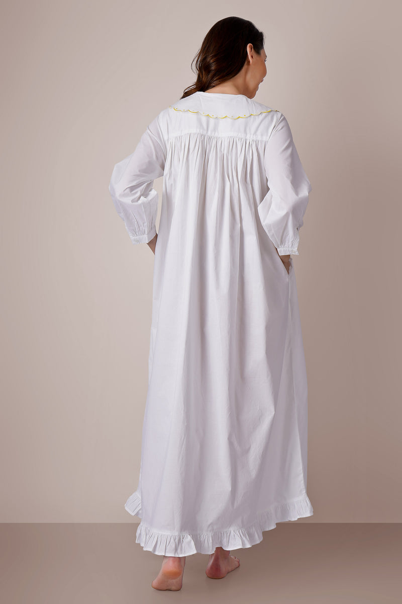 Jenny, Night Dress: Buy Embroidered Cotton Nightgowns – After Dark