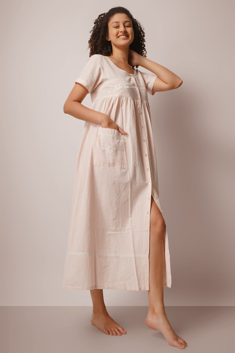 Jenna, Front Open Dress – After Dark