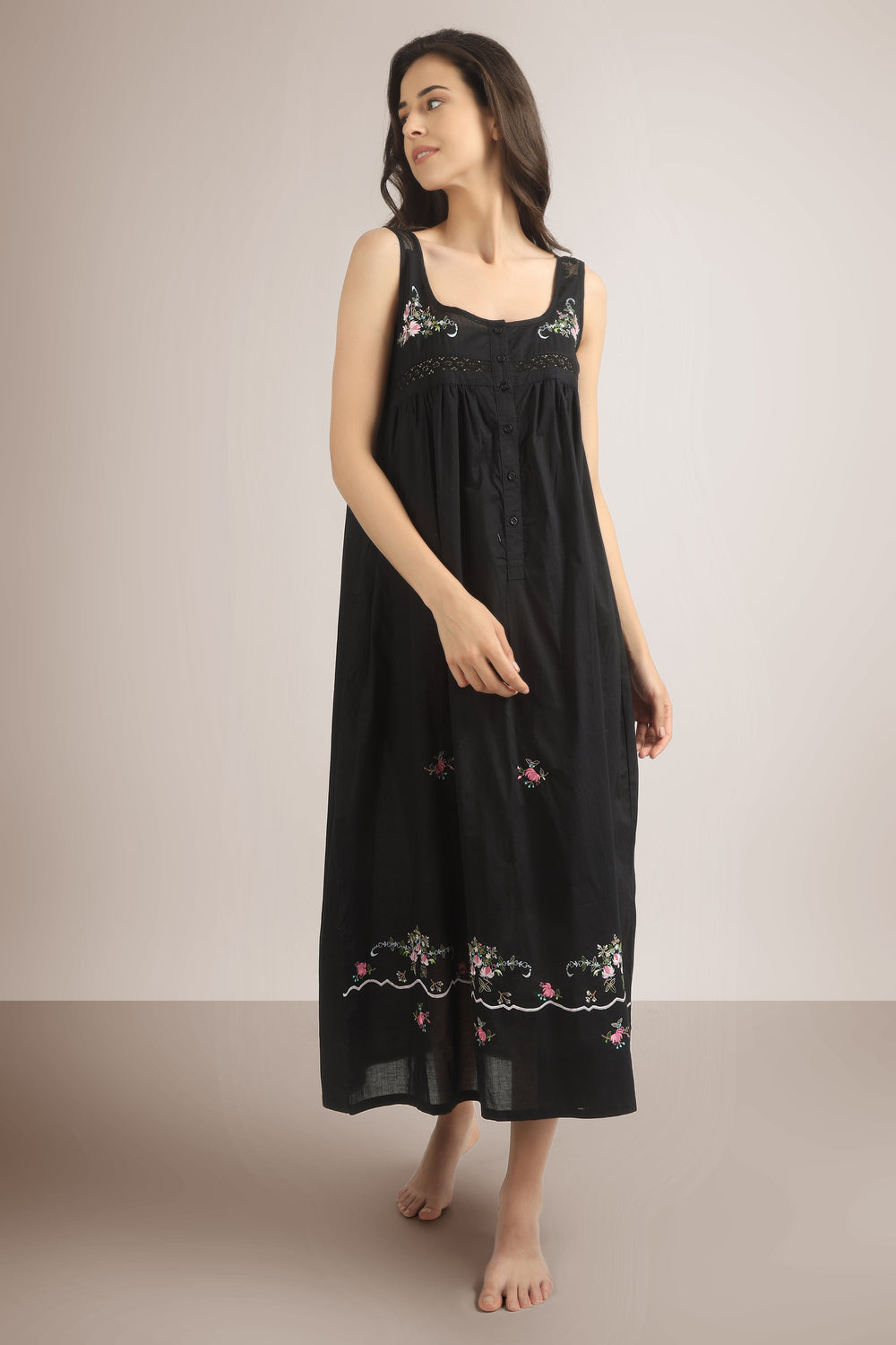 Maria Night/Lounge Dress: Shop Comfortable Cotton Nightgowns – After Dark